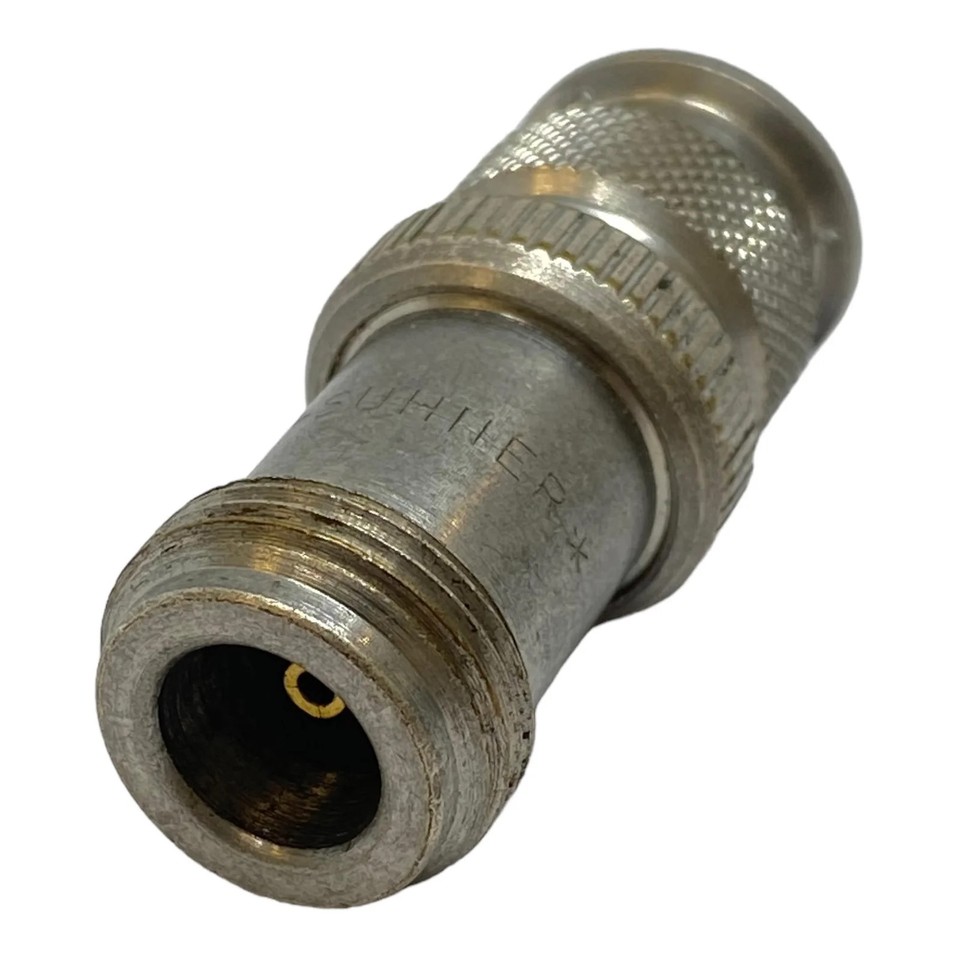 Huber Suhner TNC (M) To N Type (F) Coaxial Converter Adapter 50R | eBay