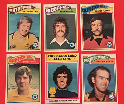 TOPPS Football Cards Scottish 1978/79 Green Backs - pick from list ...