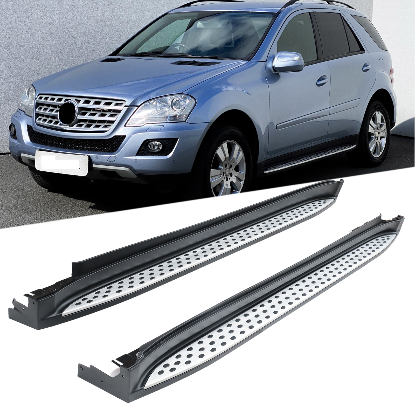 For 2006-2011 Mercedes W164 ML350 ML450 ML550 Running Boards Side Step ...