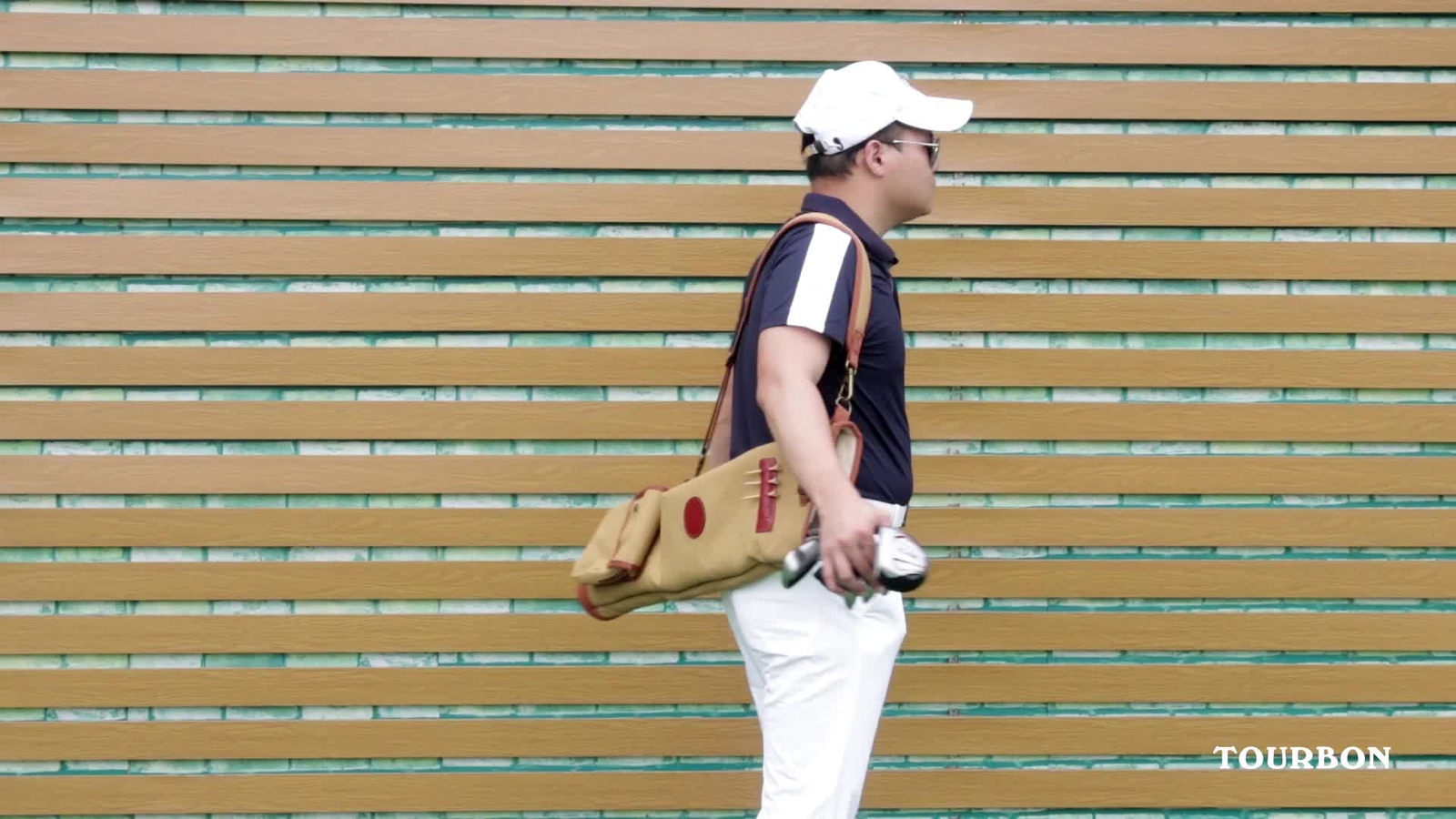 Tourbon Golf Club Carry Bag Sunday Case Pack Canvas Leather Lightweight ...