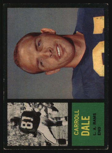1962 Topps #82 Carroll Dale VG/VGEX RC Rookie LA Rams 572172 | eBay