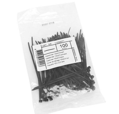 100 Collier de serrage nylon noir L100mm l2,5mm | eBay