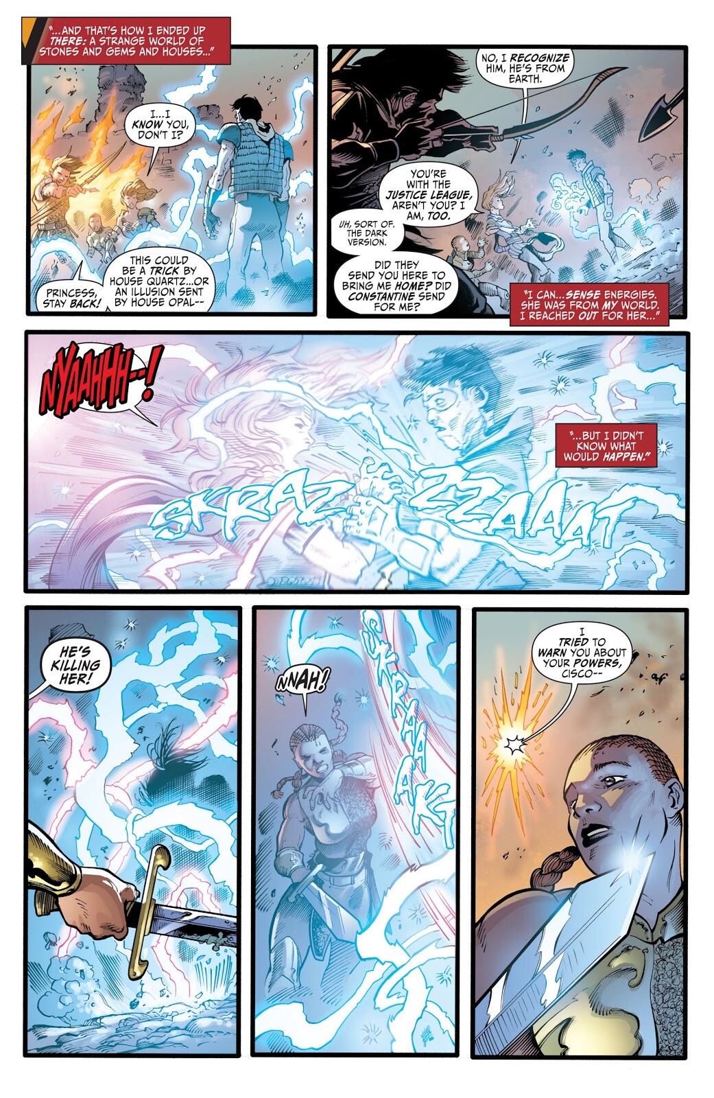 JUSTICE LEAGUE OF AMERICA's VIBE 8 pg 11 VIBE VS AMETHYST - FROM FLASH ...