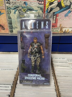 Neca 2013 Aliens Figure Corp. Dwayne Hicks Sealed Signed Michael Biehn ...