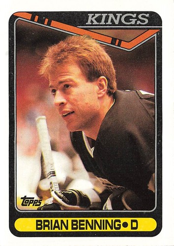 1990 Topps #365 Brian Benning Los Angeles Kings | eBay