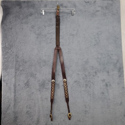 NOCONA Western Suspenders Men’s Galluses Embossed Star Concho Brass V ...