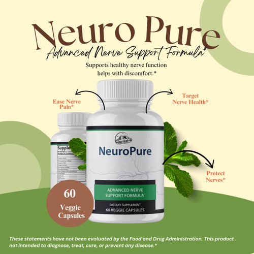 Neuro Pure Advanced Nerve Support Formula - 6 Bottles 360 Capsules. {6 ...