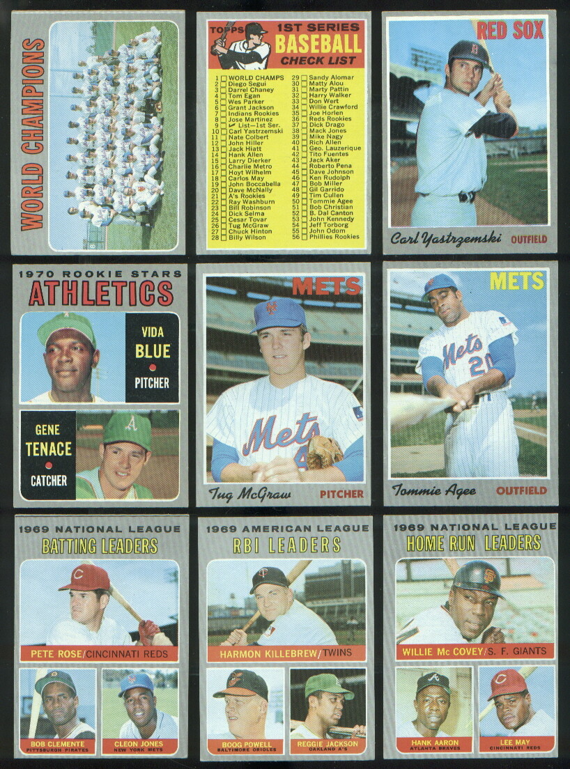 (61062) 1970 Topps Baseball Complete Set VGEX-EXMT | eBay