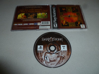 PS1 PLAYSTATION VIDEO GAME DARKSTONE W CASE & MANUAL COMPLETE DARK ...