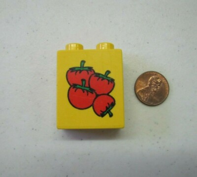 Lego Duplo Tomato Food Groceries Printed Block Specialty Restaurant | eBay