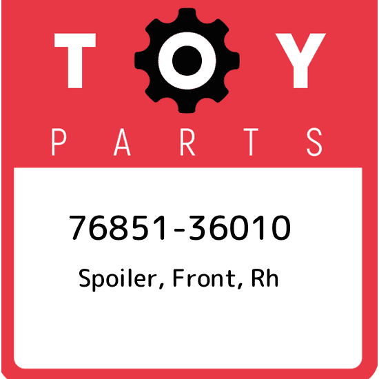 76851-36010 Toyota Spoiler Front RH 7685136010 Genuine OEM Part for ...