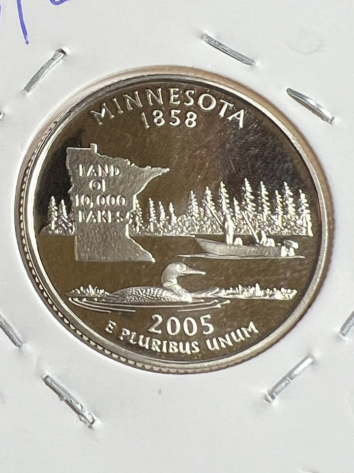2005 S Minnesota State Quarter Gem PROOF Deep Cameo CN-Clad Coin | eBay