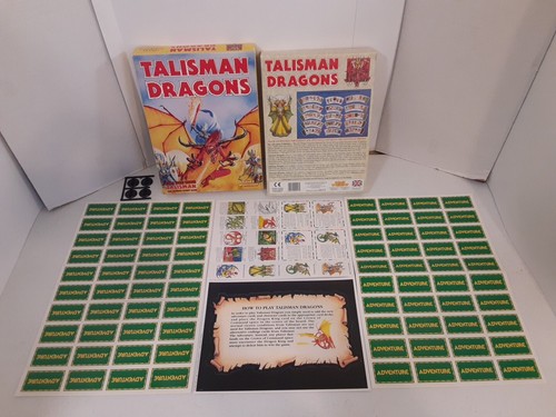 Uncut! Talisman 2nd ed. DRAGONS exp, Games Workshop 100% complete, 1993 ...