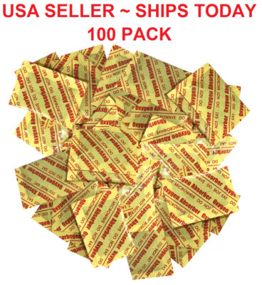100 Packet 500CC Premium Oxygen Absorbers Food Storage Preservation ...