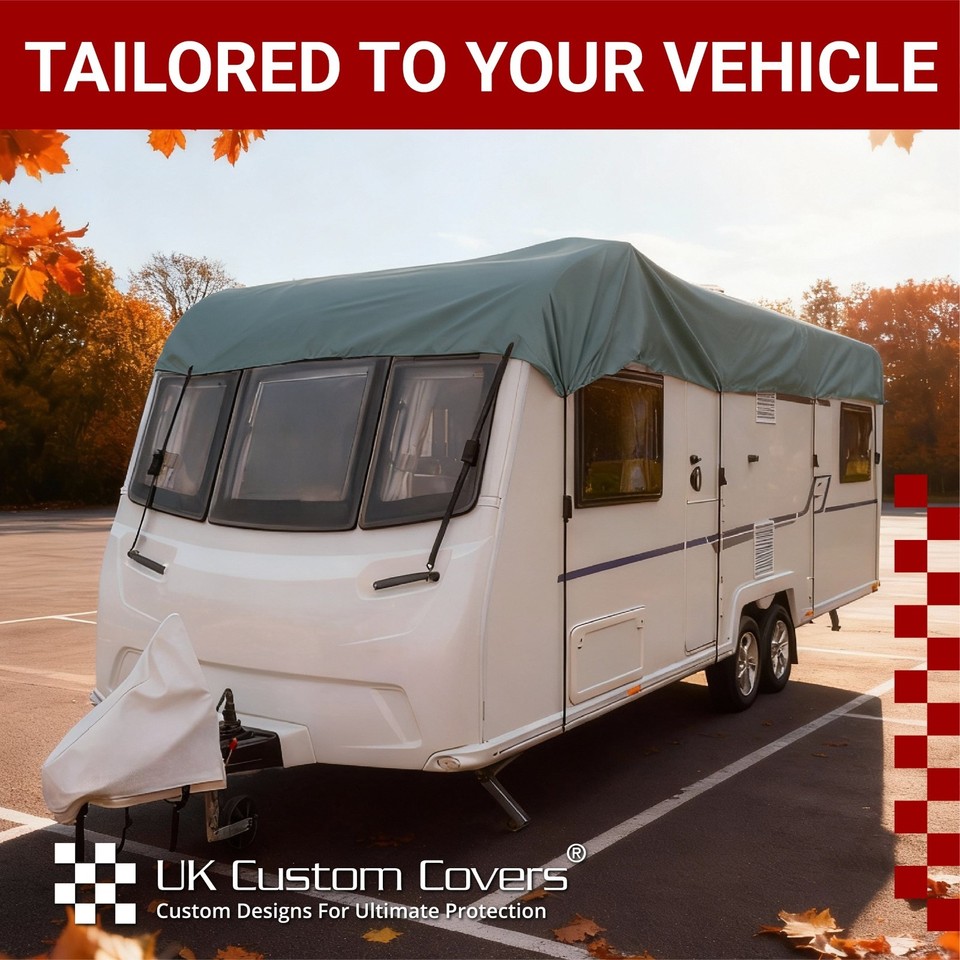 Caravan Top Roof Cover Waterproof Heavy Duty Uv Proof (12–25 Ft) Silver ...