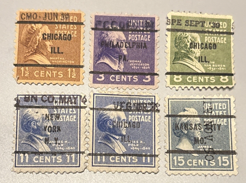 6 US PRECANCEL ALL DATED CMO FCCO SPE MNC0. VFG NBH B24 | eBay