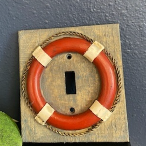 Nautical Lighthouse Nightlight Anchor & Life Preserver 4-Piece Decor ...