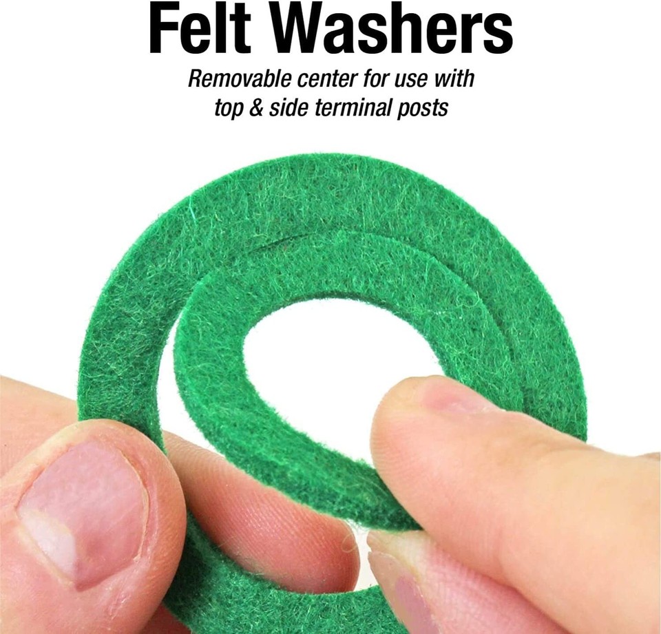 Car Battery Terminal Connector Top Post Positive Negative Heavy Duty W ...