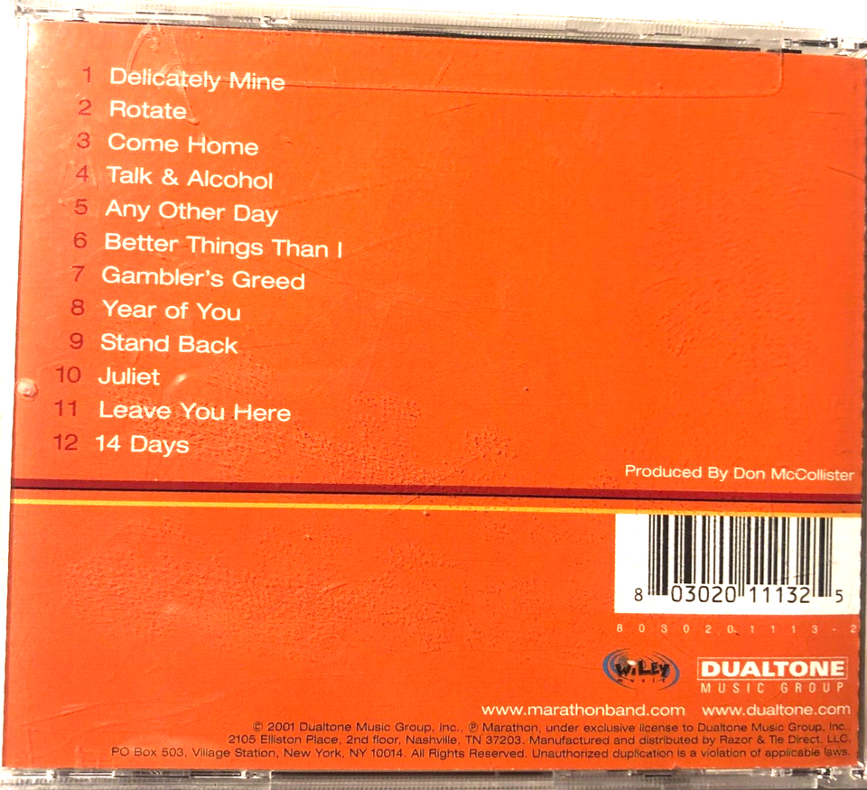 The Year of You by Marathon (CD 2001 Dualtone Music) Signed Autographed ...