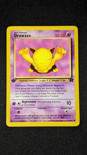 Pokémon TCG Drowzee Team Rocket 54/82 Regular 1st Edition Common NM (A ...
