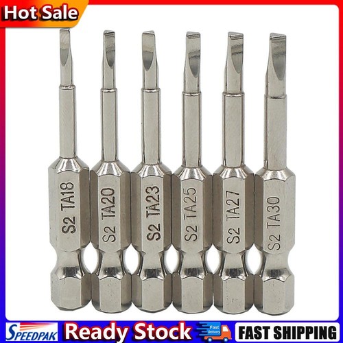 6pcs Magnetic Triangle Screwdriver Bits S2 Steel 1/4 inch Hex Shank Bit ...