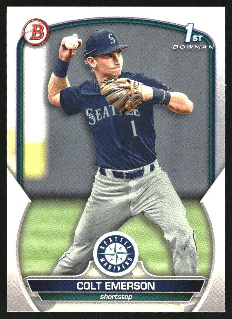 Colt Emerson 2023 Bowman Draft #BD42 Seattle Mariners Prospect 1st | eBay