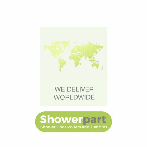 Pack 2 x Coram Shower Door Roller/Guides/Wheels/Runner Wheel 19mm Dia ...