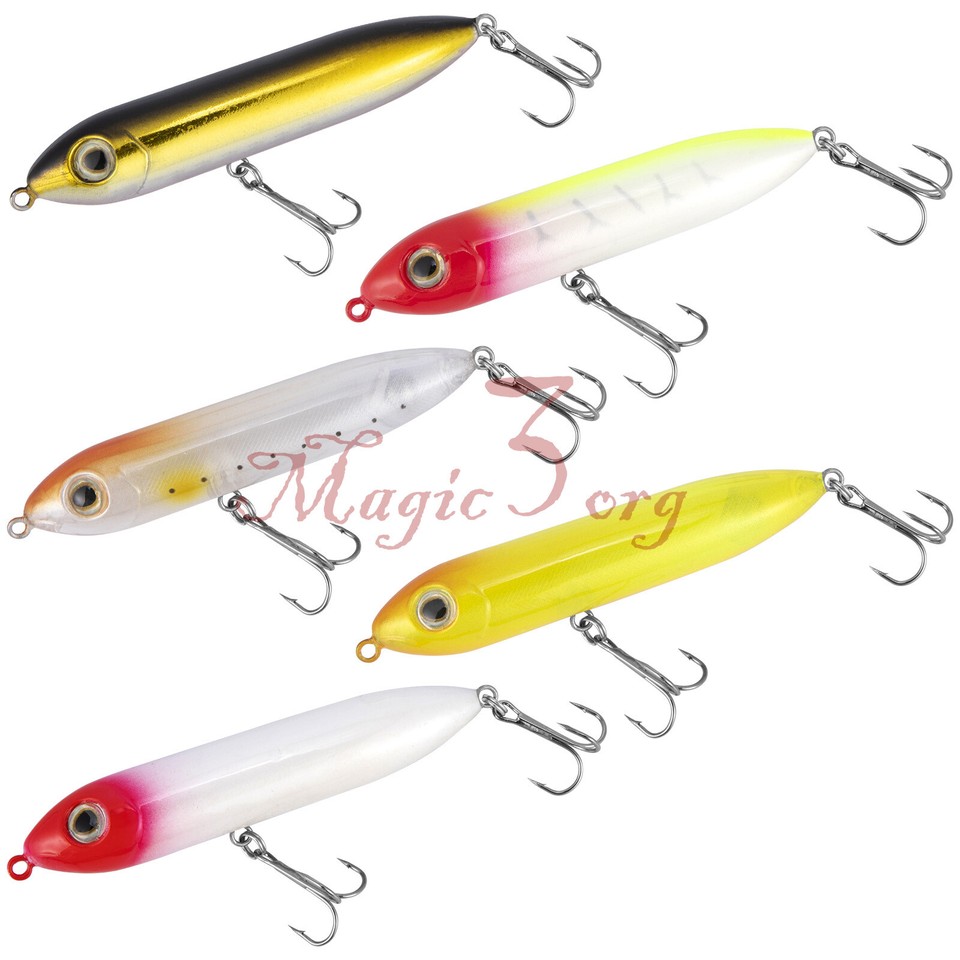 5pcs Saltwater Fishing Lures Kit Topwater Twitch Bait Walk-The-Dog Lure ...