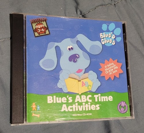 Blue's ABC Time Activities (PC, 1999) Blue's Clues CD-ROM Game Windows ...