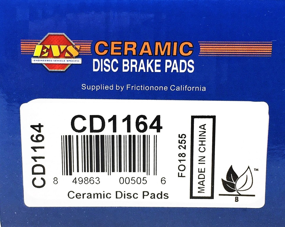 EVS 4 Piece Ceramic Disc Brake Pads Set CD1164 NOS | eBay