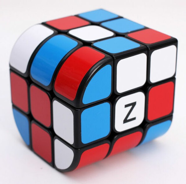 Rare 2017 3 Sided Curved Surface 3x3x3 Speed Magic Cube Twist Puzzle