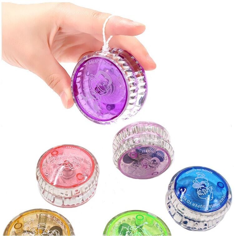 Light Up Yo Yo 2 Pack Bright LED Glowing Fun Classic Toy - Various ...