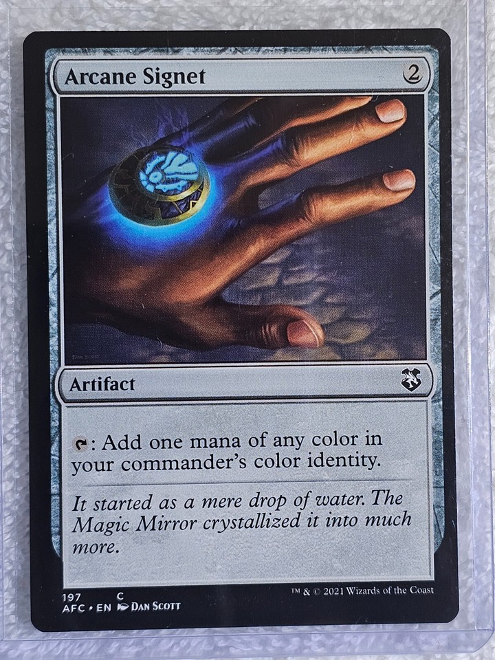 MTG Arcane Signet #197 Adventures in the Forgotten Realms Magic Card NM ...