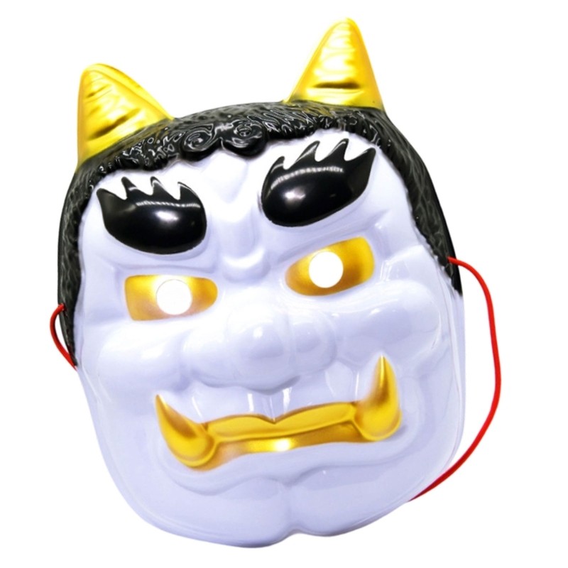 Comfortable Oni Role Play Mask Soft Fabric Costume Mask Extended Wear ...