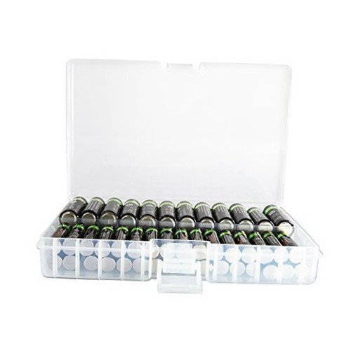 AA AAA Battery Storage Box, Rechargeable Battery Storage Case Battery ...
