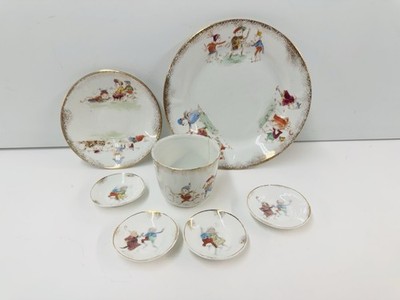VINTAGE PALMER COX BROWNIE PORCELAIN COOK & HANCOCK TEA SET (7pcs) | eBay