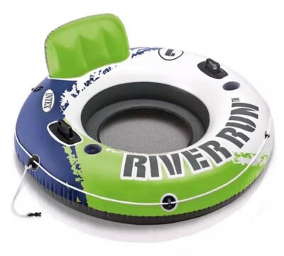 Intex River Run 1 Person Inflatable Tube Raft Float for Lake, Pool, and ...