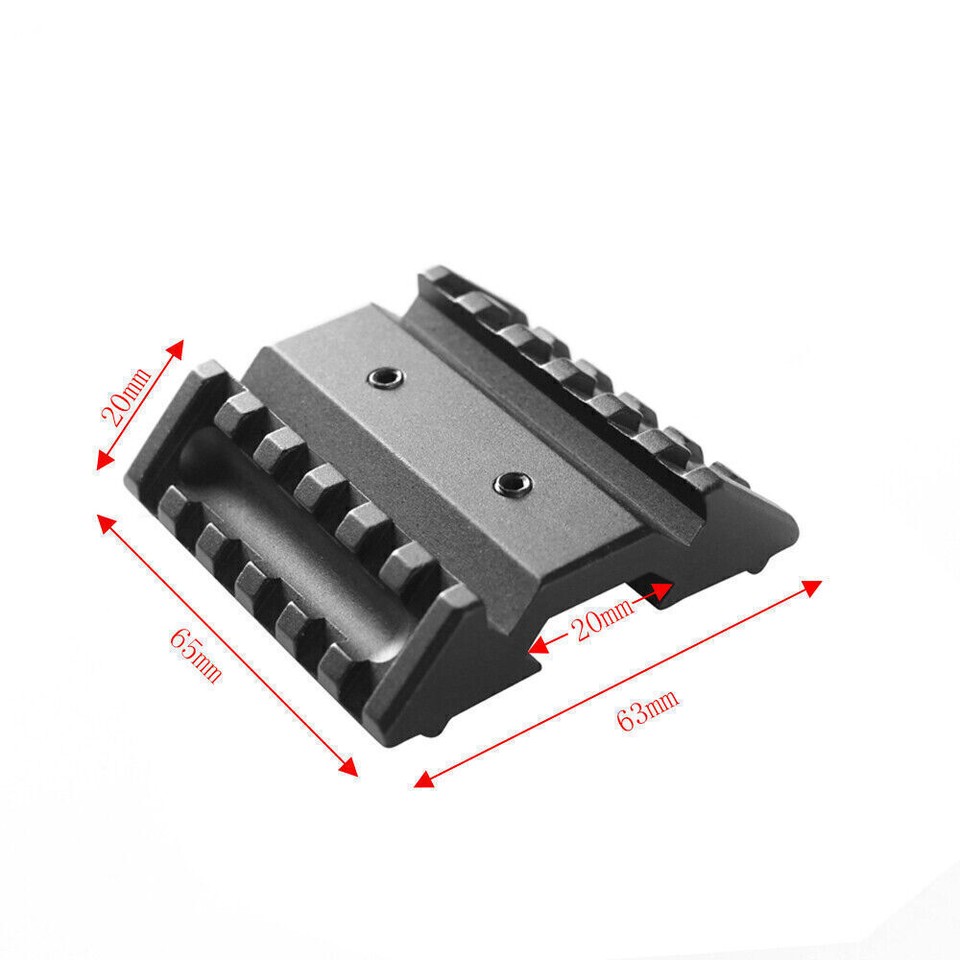 45 Degree Offset Angle Rail Mount Base 20mm Picatinny Laser Sight Rifle ...