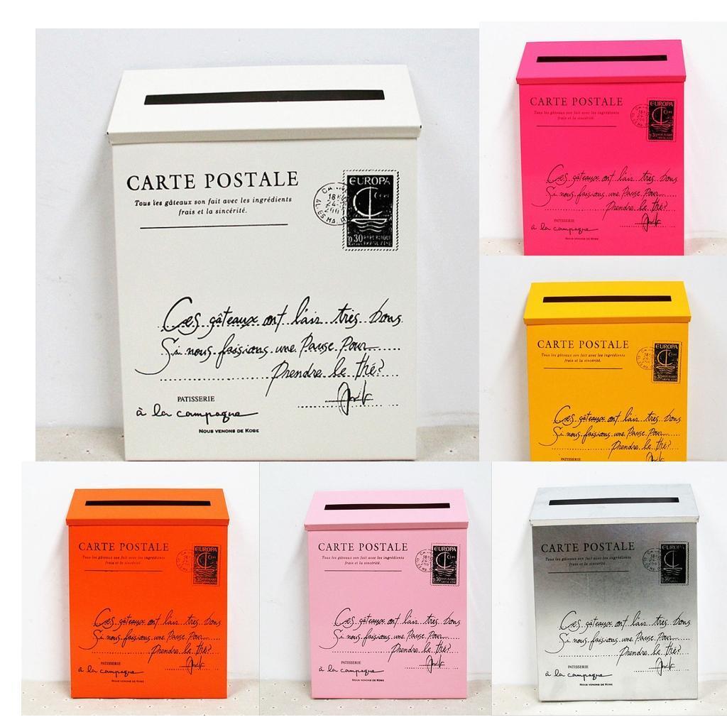 Vintage Galvanized Iron Post Mailbox Letterbox Postbox Newspaper ...