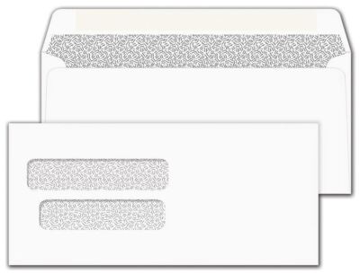 111041N Double Window Envelope 8 7/8 x 3 9/16" QTY 100 | eBay
