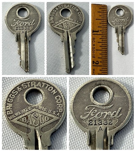 Vintage Ford Script Model A Briggs & Stratton Basco Car Truck Ignition ...