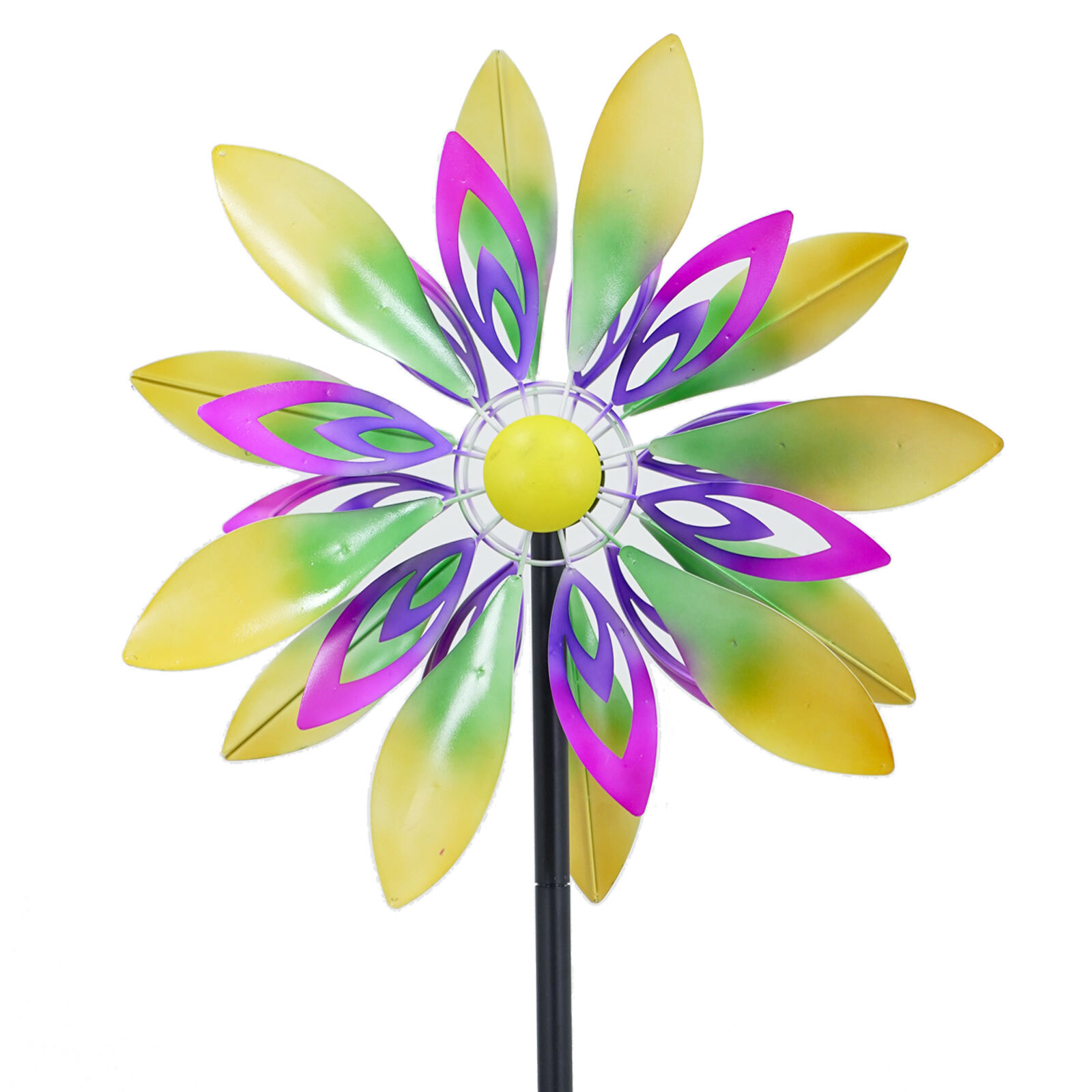 Wind Spinner Outdoor Metal Windmill Double Wind Sculpture for Patio ...