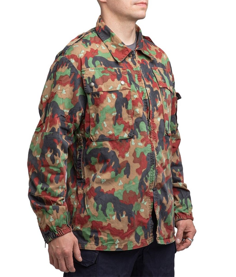 Genuine Swiss Camo M83 Field Jacket - Military Surplus Poly-cotton ...