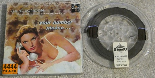 Julie London Reel Tape Box Your Number Please Liberty LT-7130 4 Track 7 1/2 IPS | eBay