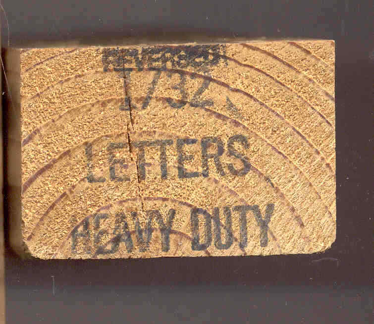 Young Brothers Steel Stamps Reversed Heavy Duty 1/32" Letters Hand ...