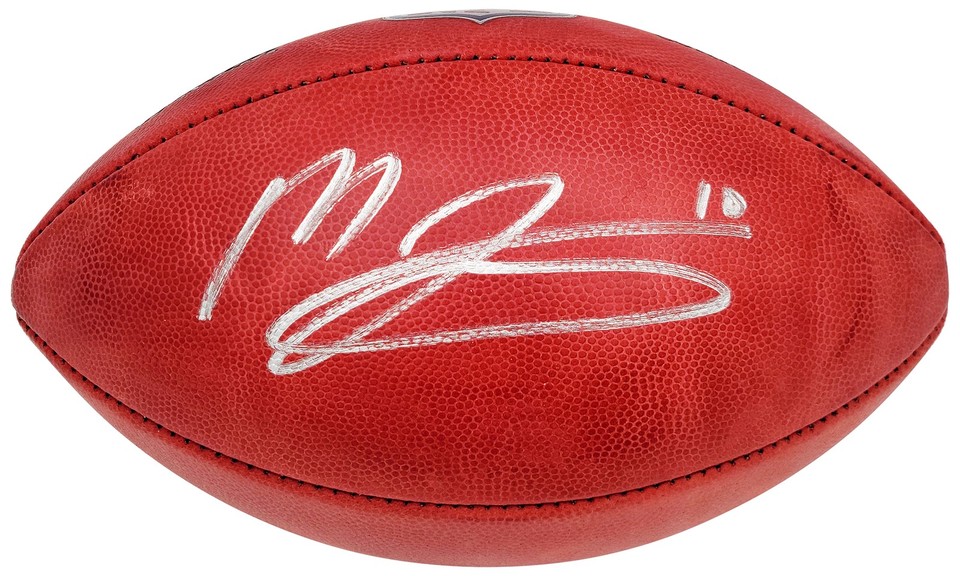 SALE! Mac Jones Auto Official NFL Leather Football San Francisco 49ers Beckett | eBay
