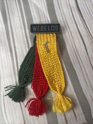 BSA CUB SCOUT WEBELOS RANK COLORS RIBBON W/ Hammer Pin | eBay