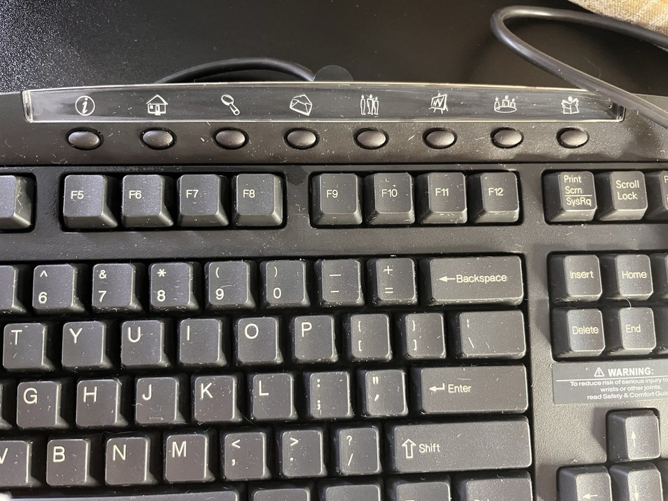 Compaq KB-9963 PS/2 Wired Keyboard – Vintage Black Office Keyboard ...