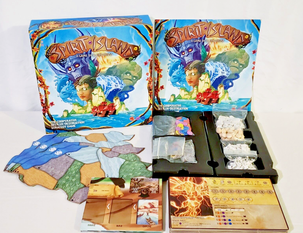 $80 Spirit Island Board Game NEW Cooperative Strategy Fantasy Team 4 ...