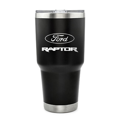 Ford F-150 Raptor 30 oz Vaccum Sealed Black Stainless Steel Travel ...